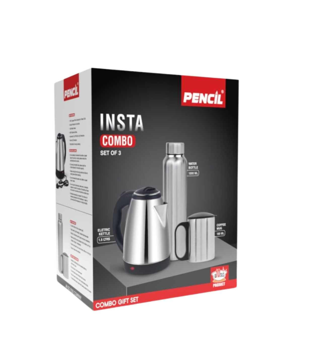 Pencil Stainless Steel INSTA 3 PCS GIFT SET Corporate Gifts – TLXPrime